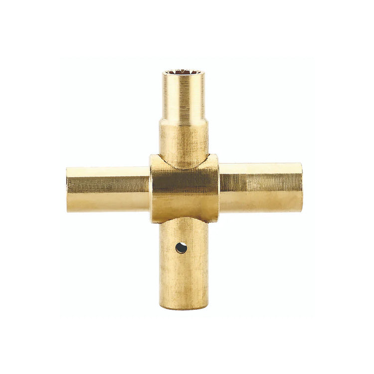 Brass 4-Way Anti-Vandal Tap Key – Softwash Australia